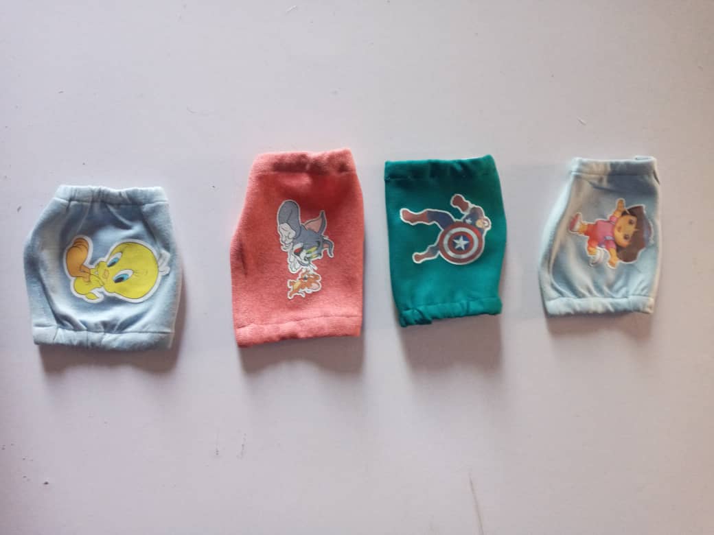 The “SUPER 5”: Exciting Cartoon Characters/Superheroes Fabric Face ...