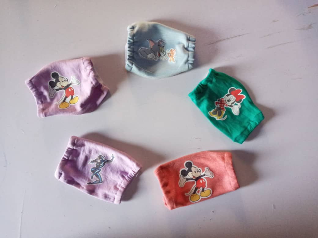 The “SUPER 5”: Exciting Cartoon Characters/Superheroes Fabric Face ...